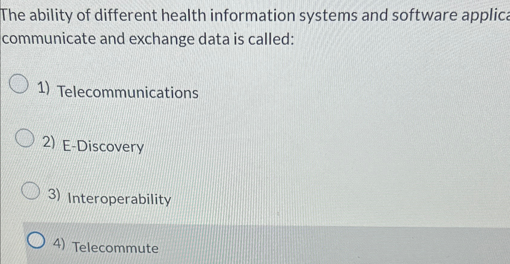 Solved The ability of different health information systems | Chegg.com