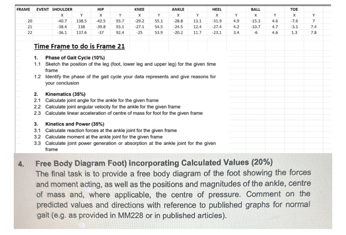 Biomech question, please clear answers with | Chegg.com