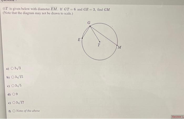 Solved In the circle below, m∠M=(5x−9)∘,m∠T=(x+7)∘, and | Chegg.com