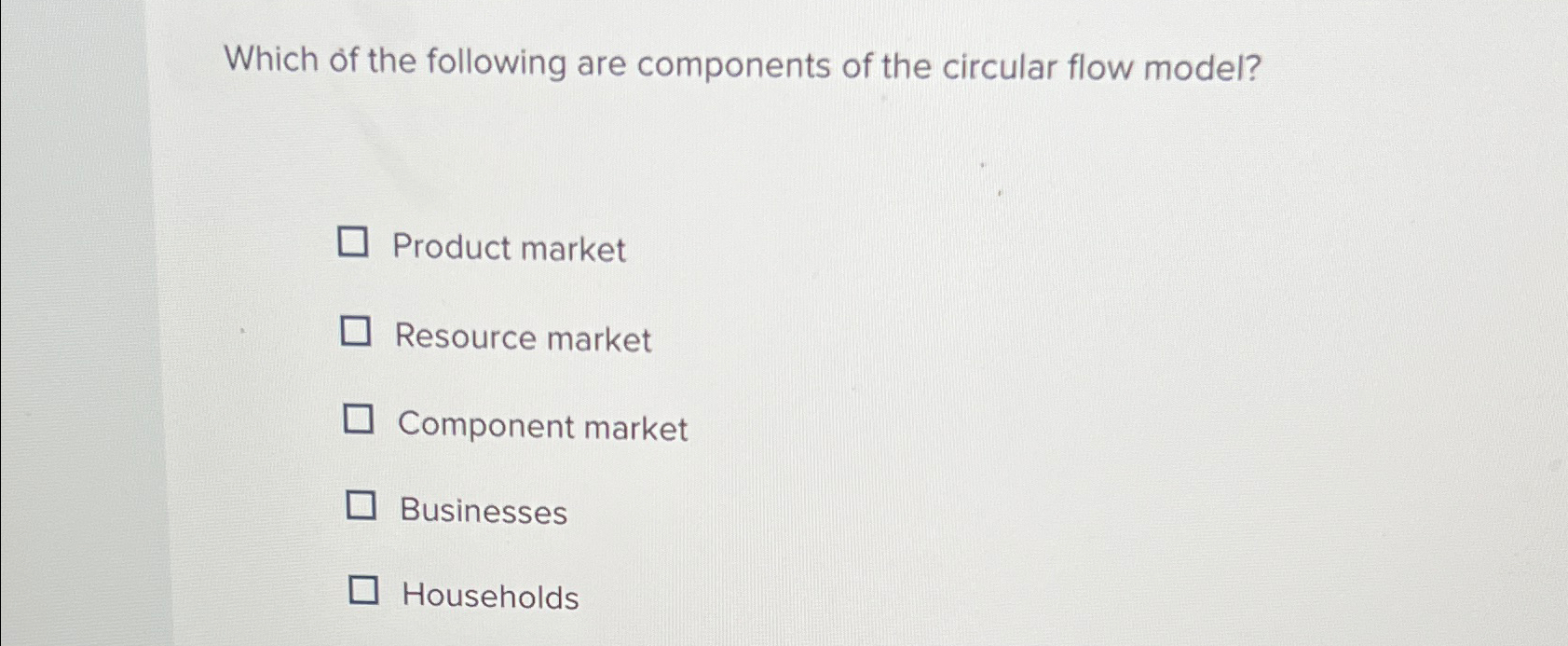 Solved Which of the following are components of the circular | Chegg.com