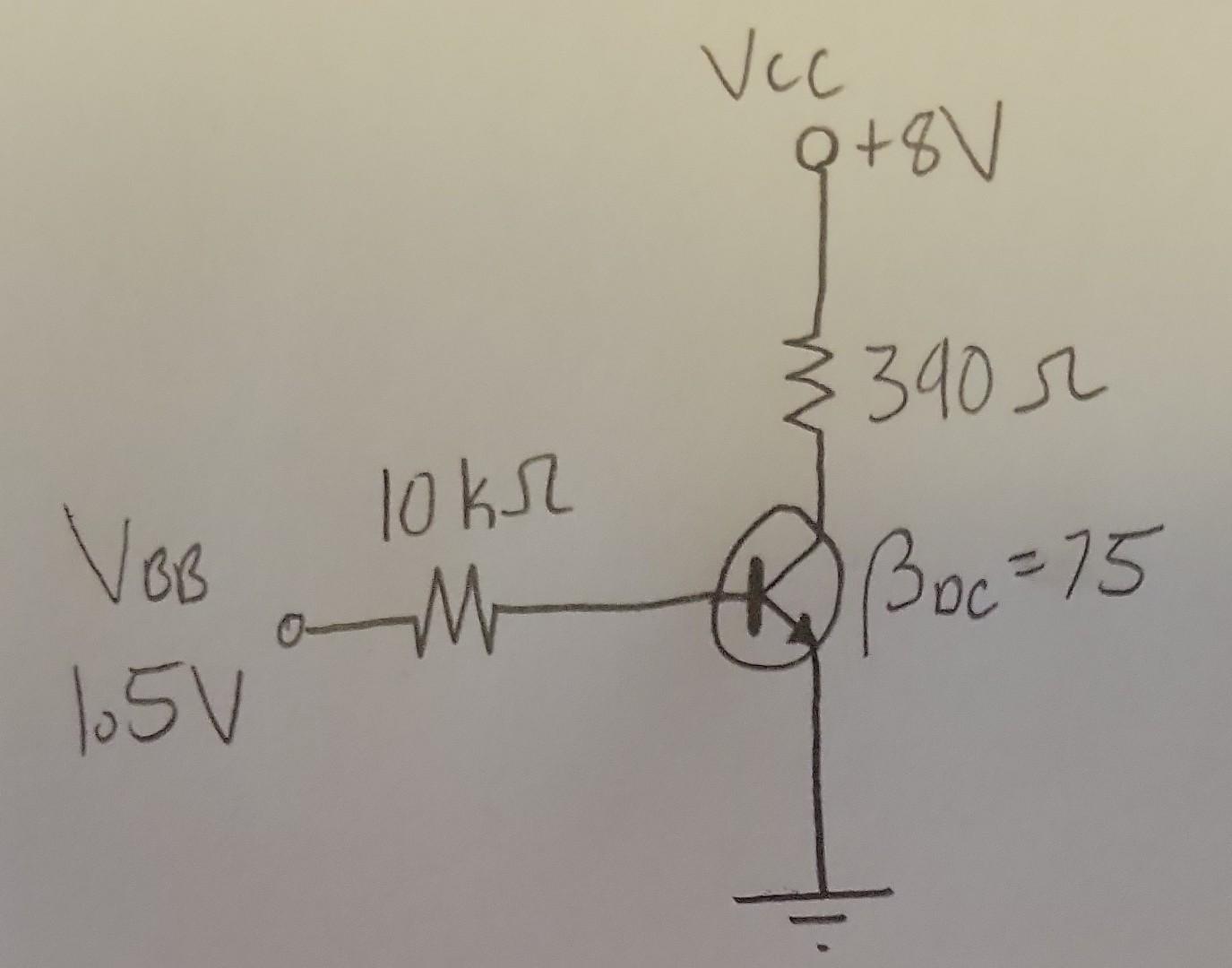 Solved Determine whether the transistor is biased in cutoff, | Chegg.com
