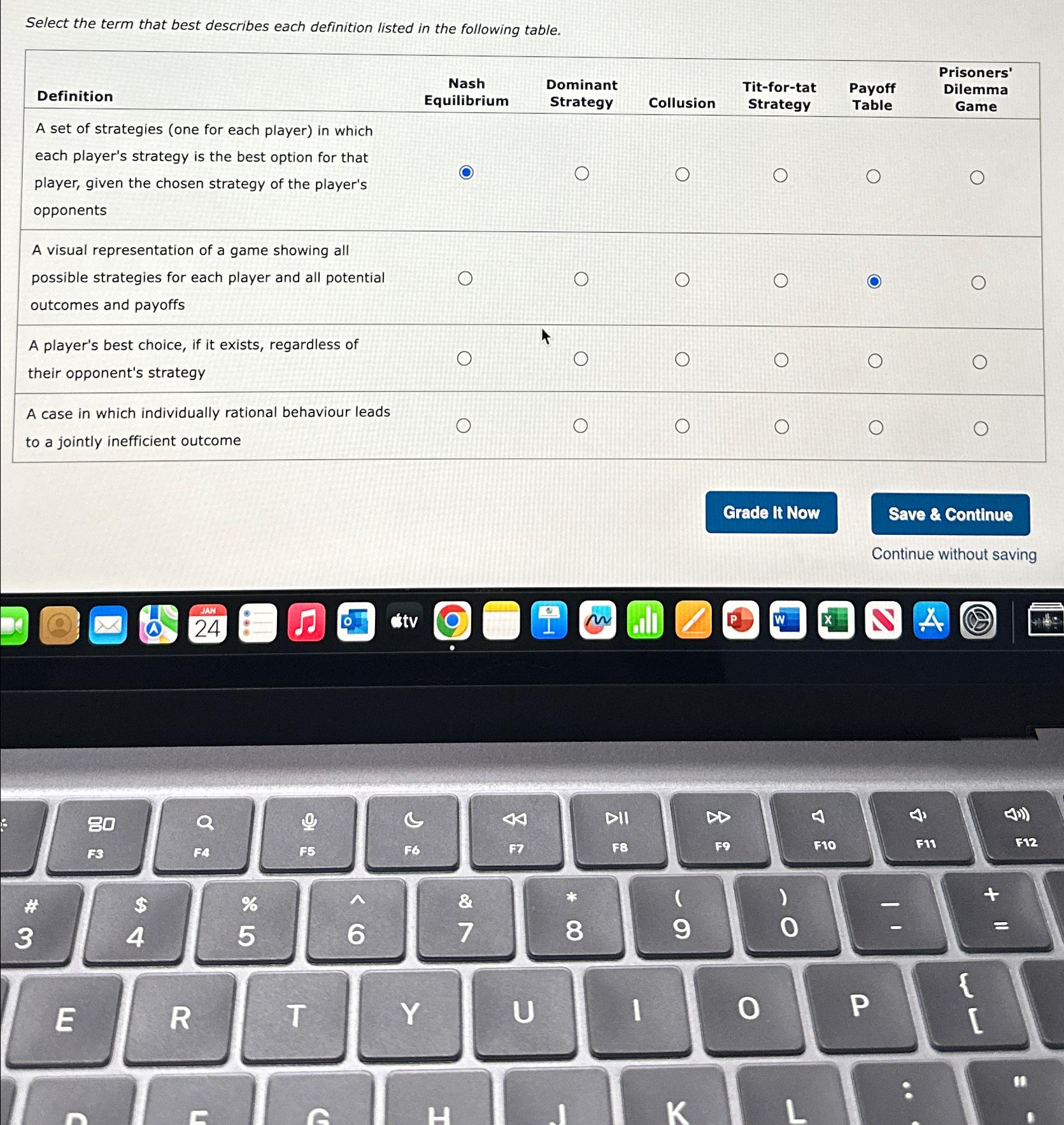 Solved Select the term that best describes each definition | Chegg.com