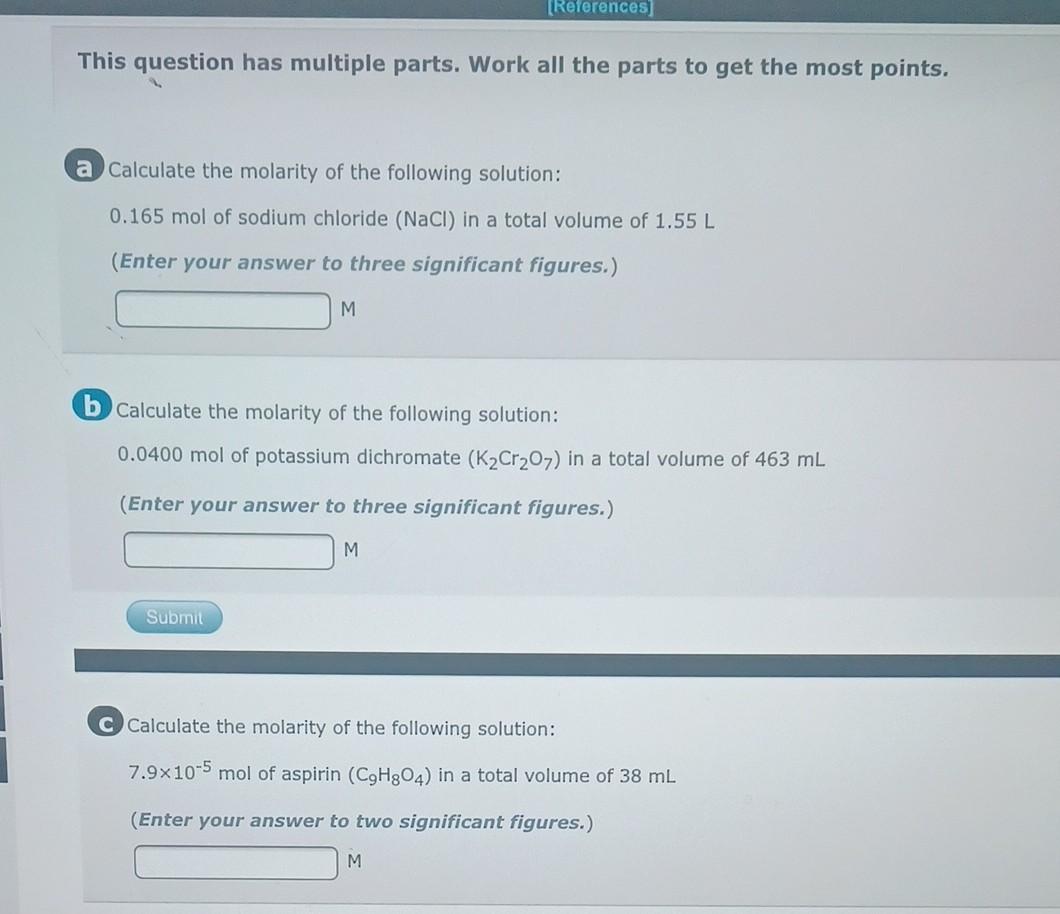 Solved This question has multiple parts. Work all the parts | Chegg.com