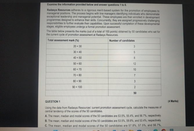 Solved Examine the information provided below and answer | Chegg.com