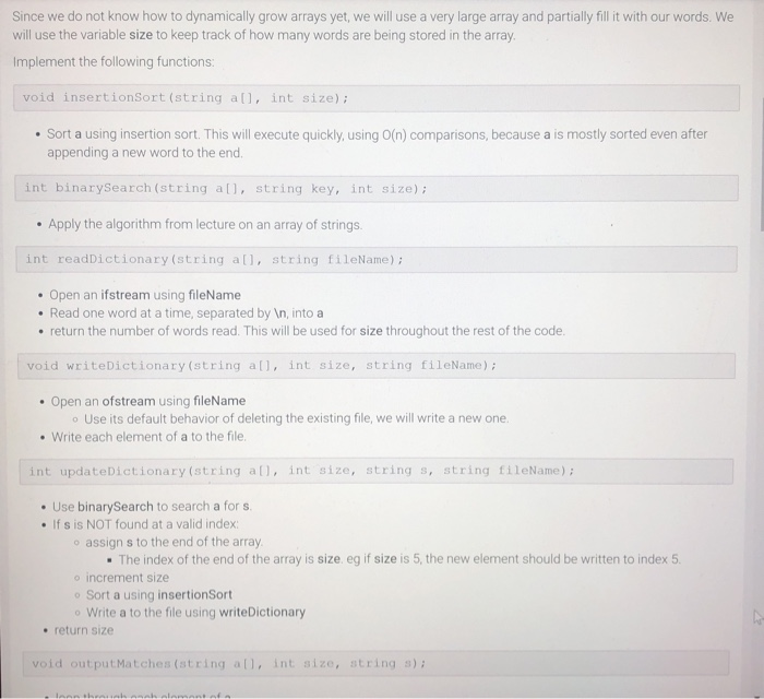 Solved 9.10 Assignment: Auto Complete We will implement a | Chegg.com