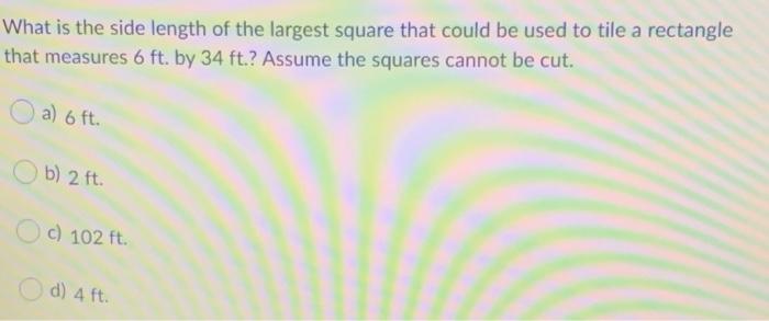 Solved What is the side length of the smallest square that | Chegg.com