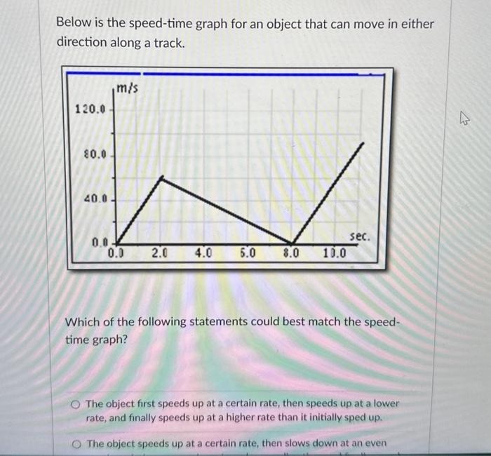 Solved Consider the following scenario. A car speeds up from | Chegg.com