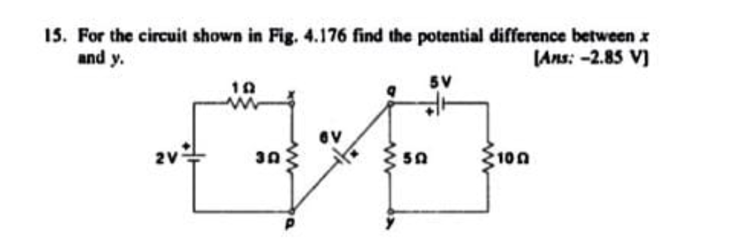 Solved For the circuit shown in Fig. 4.176 ﻿find the | Chegg.com