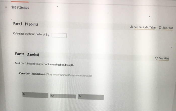 Solved 1st attempt Part 1 (1 point) See Periodic Table O See | Chegg.com
