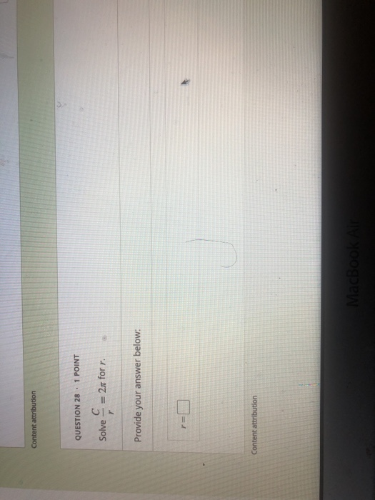 Solved Content attribution QUESTION 28 . 1 POINT Solve = 2x | Chegg.com