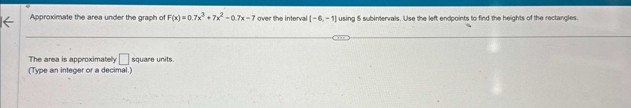 Solved Approximate the area under the graph of | Chegg.com
