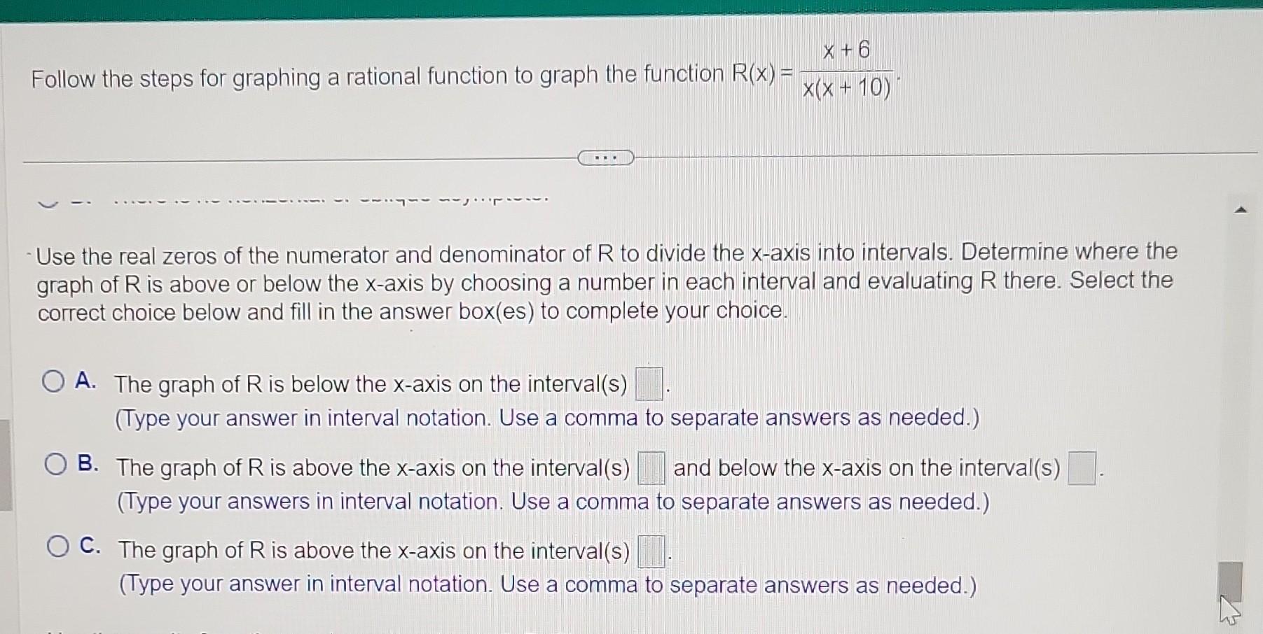 Solved Follow the steps for graphing a rational function to | Chegg.com