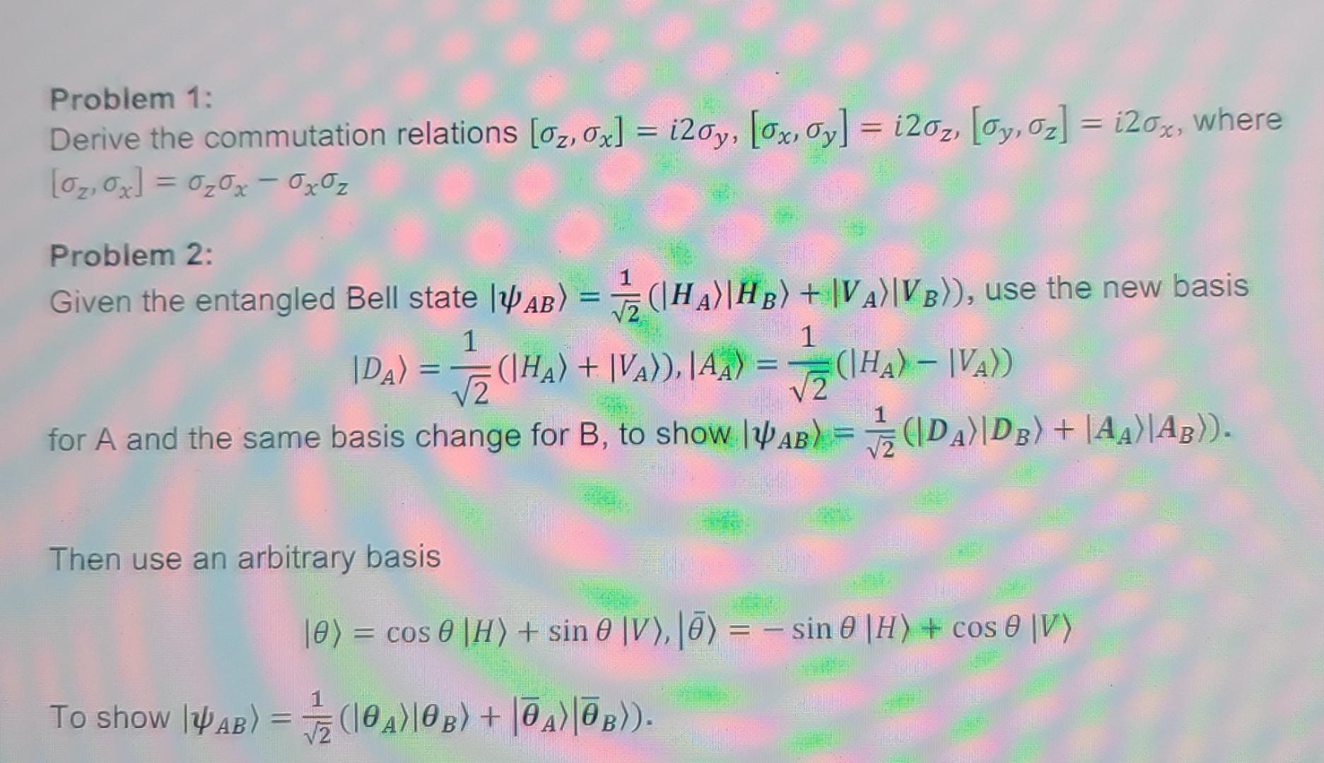Solved Problem 1: Derive the commutation relations | Chegg.com