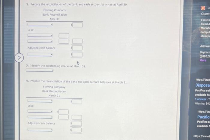 Solved Exercise 4-45 (Algorithmic) Bank Reconciliation | Chegg.com