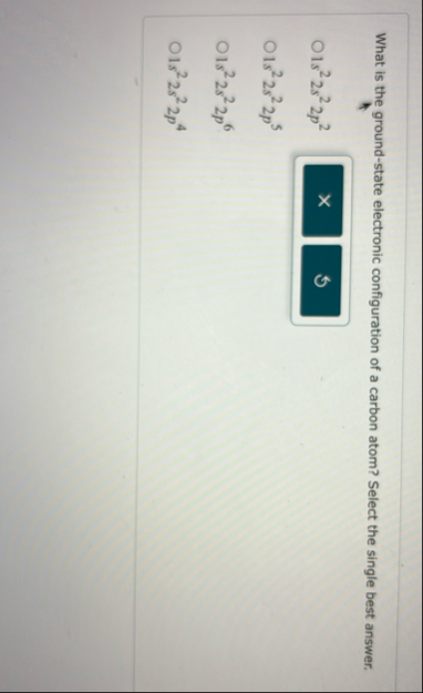 Solved What is the ground-state electronic configuration of | Chegg.com