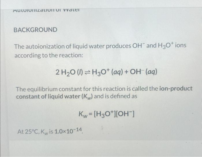 Solved Which of the following statements about Kw are false? | Chegg.com