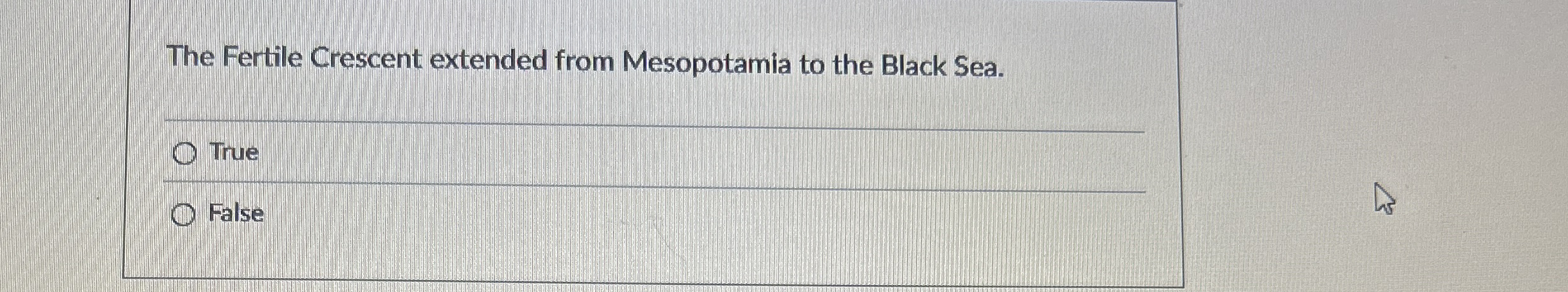 Solved The Fertile Crescent extended from Mesopotamia to the | Chegg.com