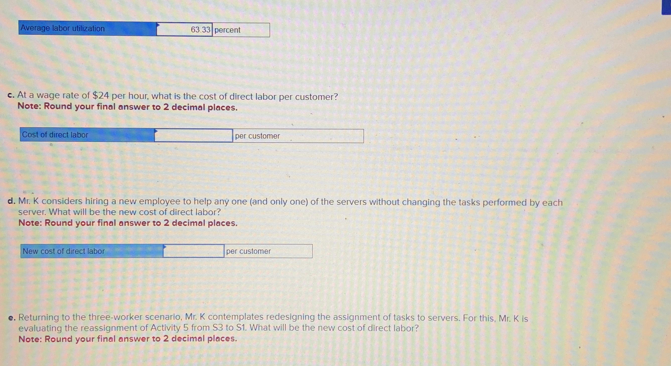 Solved Average labor utilization63.33 ﻿percentc. ﻿At a wage | Chegg.com