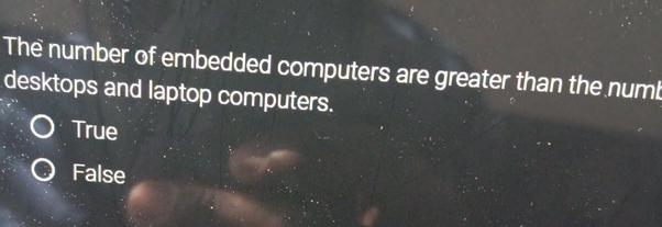 Solved The number of embedded computers are greater than the | Chegg.com