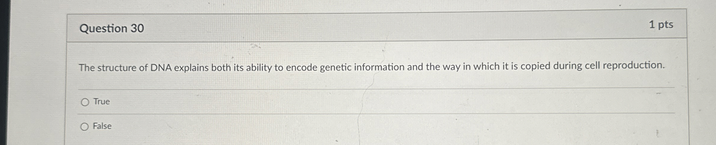 Solved Question 301 ﻿ptsThe structure of DNA explains both | Chegg.com