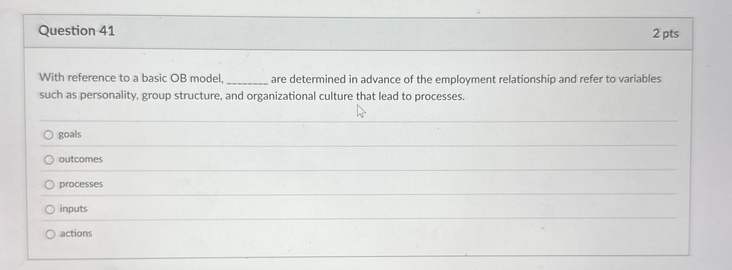 Solved Question 41With reference to a basic OB model,are | Chegg.com