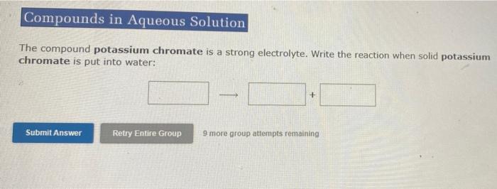 [Solved]: The compound potassium chromate is a strong elect