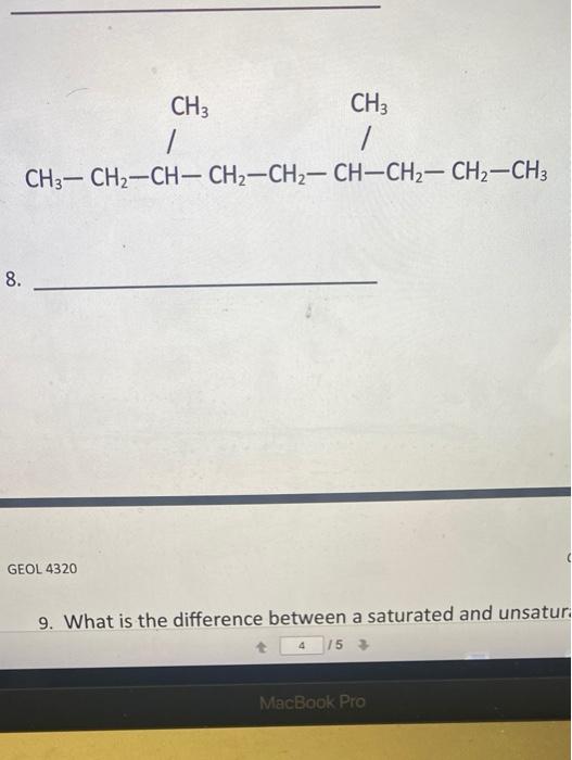 Solved CH3 CH3 / CH3-C-CH2-CH-CH3 . CH3 5. Cl Br CL Br / / / | Chegg.com