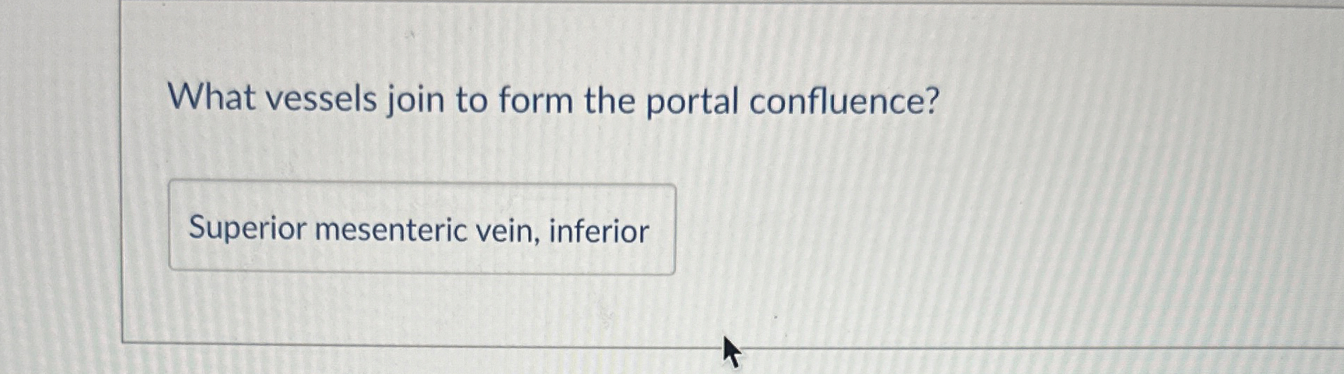 Solved What vessels join to form the portal confluence? | Chegg.com
