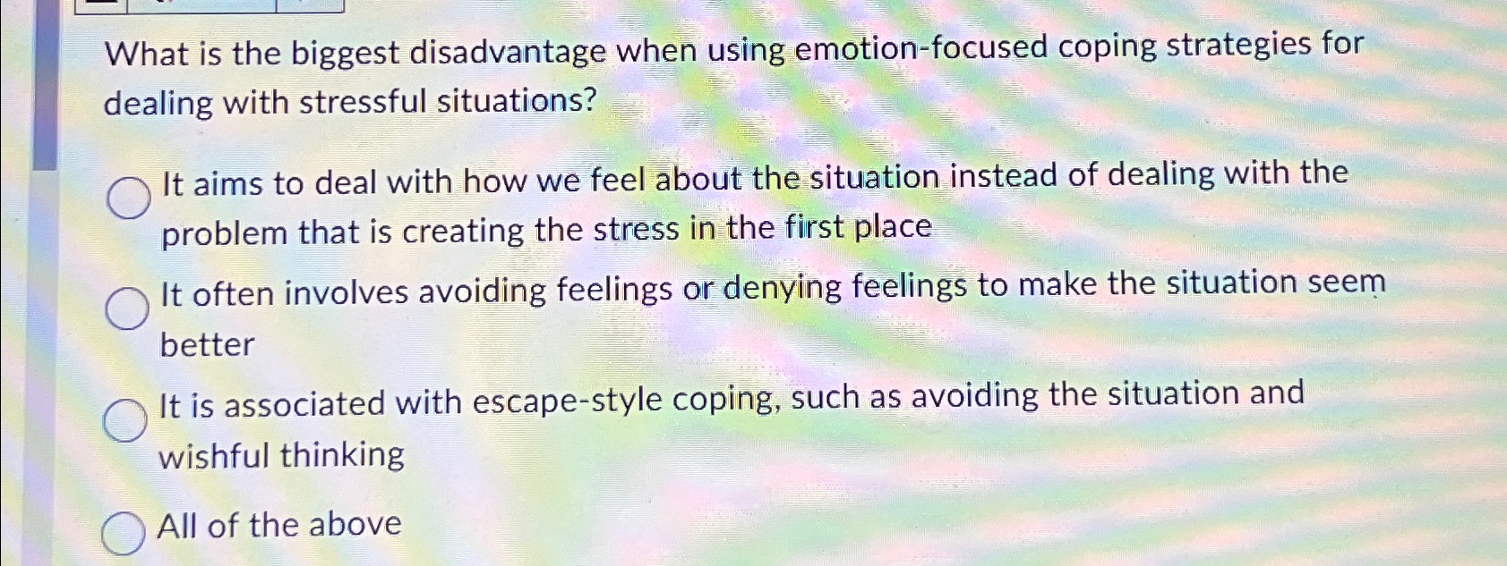 Solved What is the biggest disadvantage when using | Chegg.com