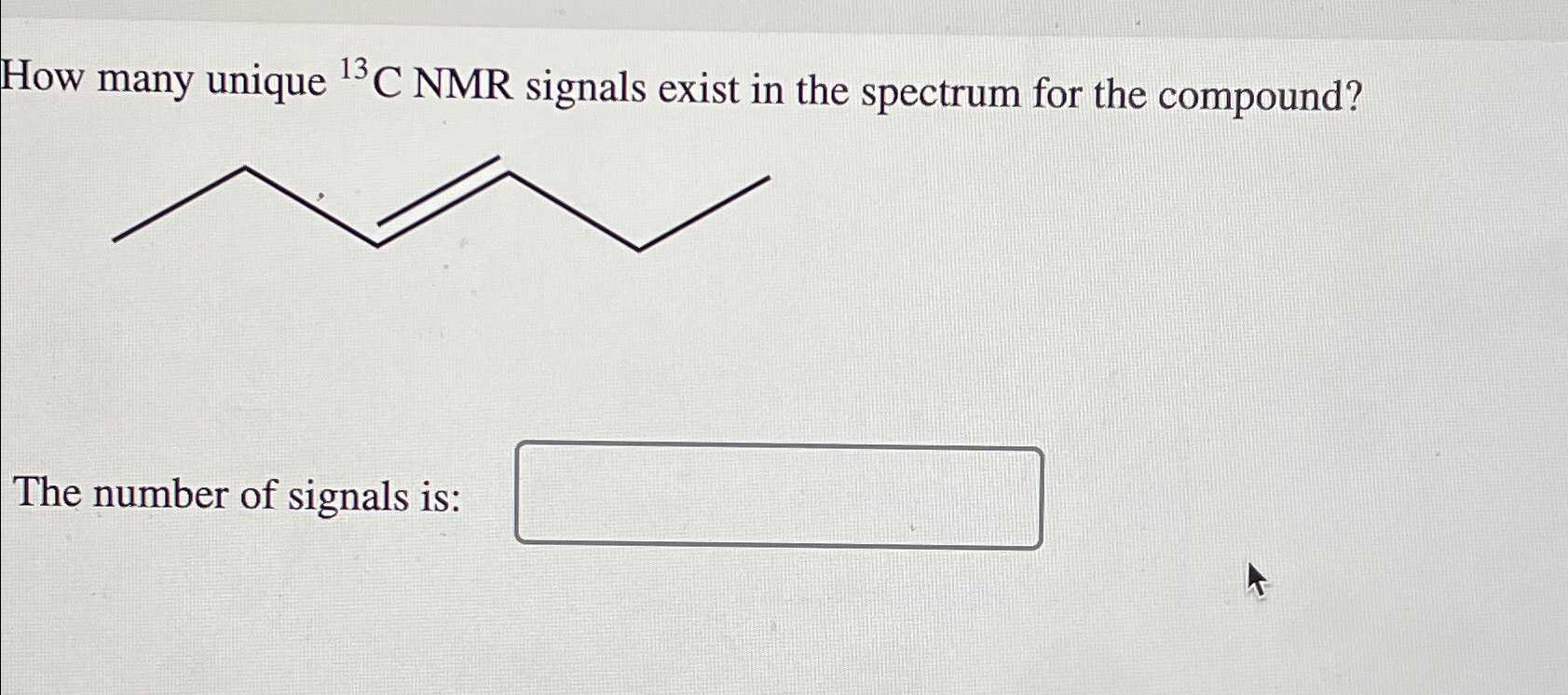 Solved How many unique ?13C ﻿NMR signals exist in the | Chegg.com