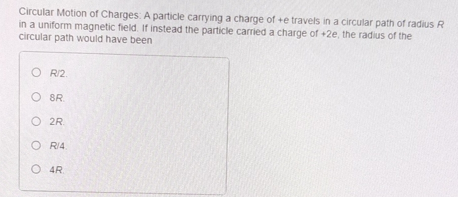 Solved Circular Motion of Charges: A particle carrying a | Chegg.com