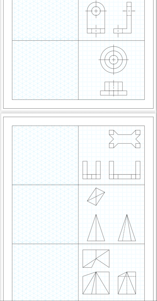Solved Give me isometric drawing of these sketcheS. I need | Chegg.com