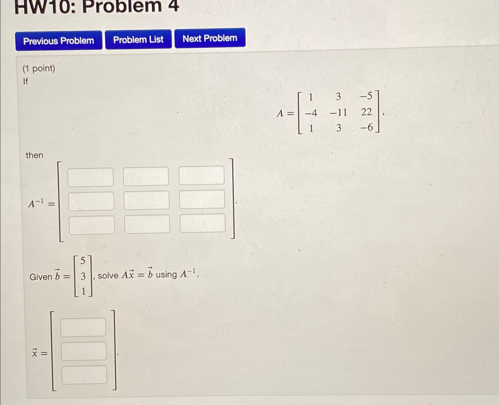 Solved HW10: Problem 4(1 | Chegg.com
