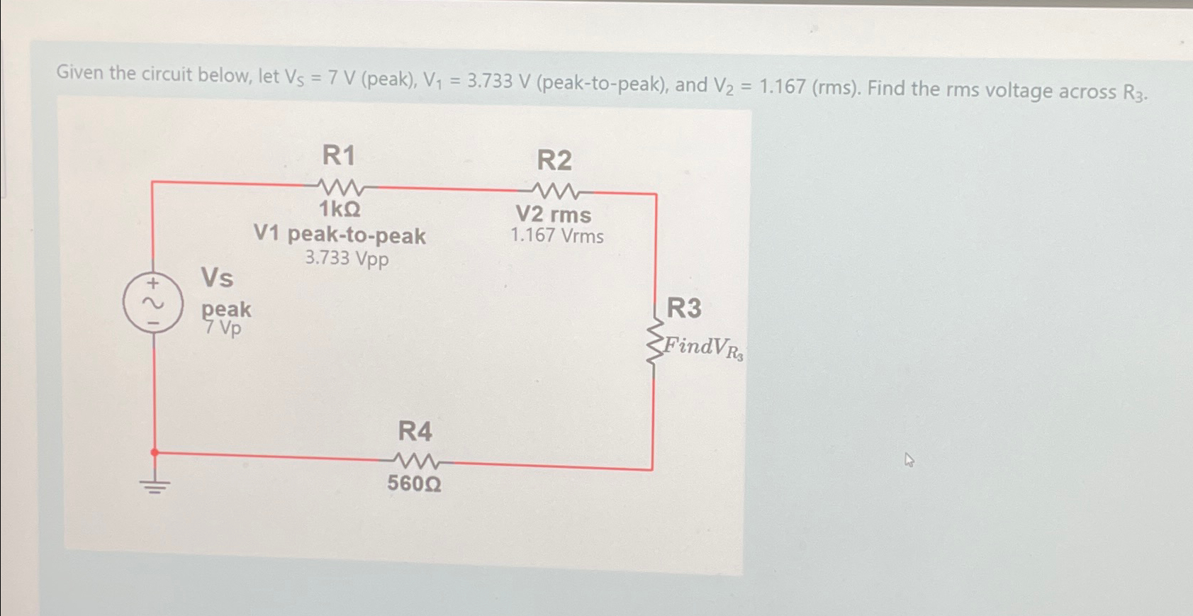 Solved Given the circuit below, let | Chegg.com