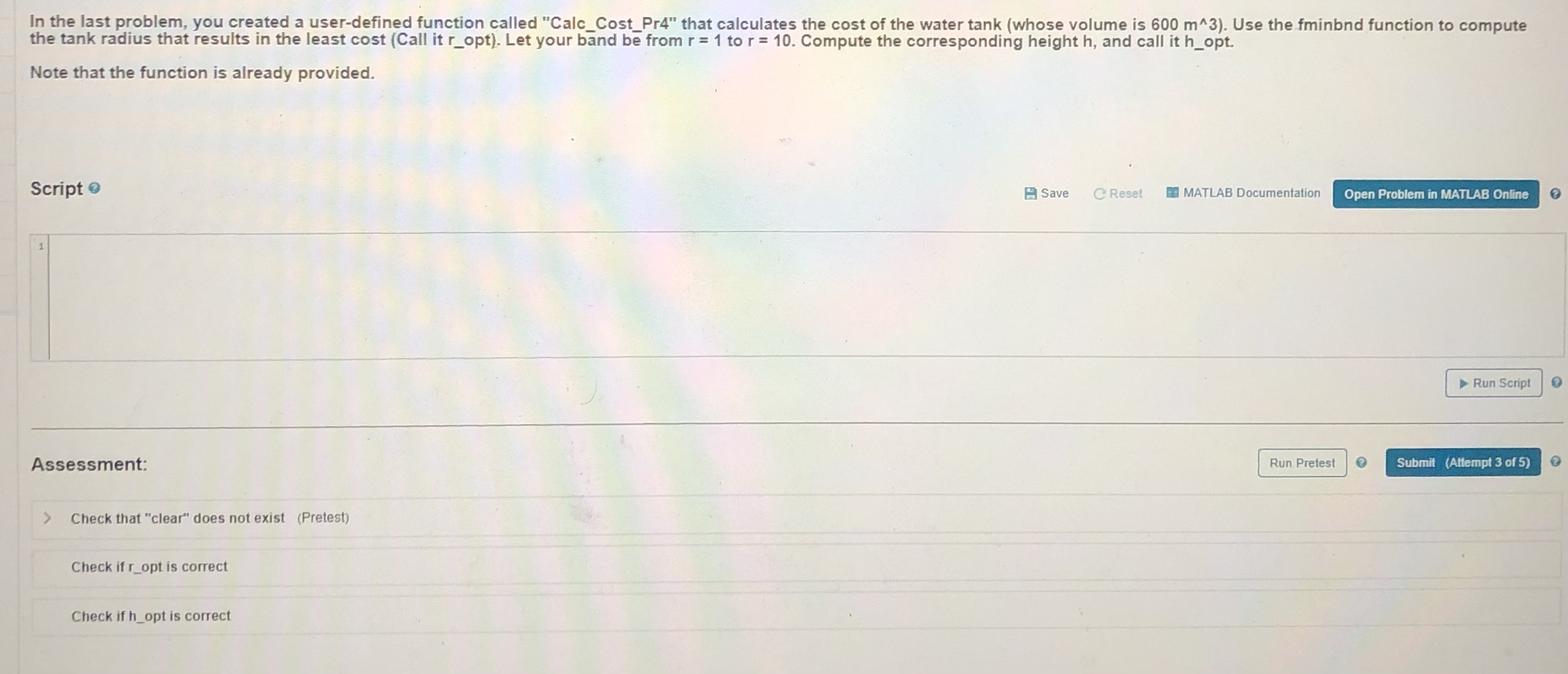 Solved In the last problem, you created a user-defined | Chegg.com