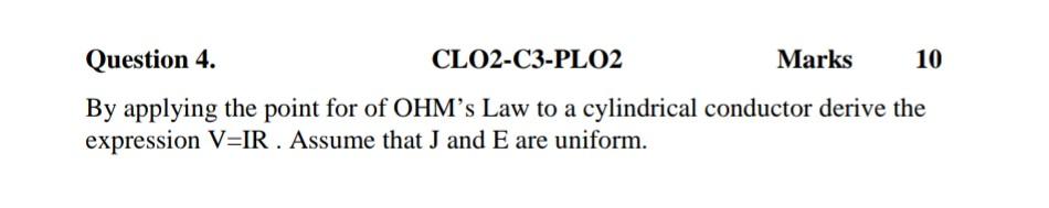 Solved Question 4. CLO2-C3-PLO2 Marks 10 By applying the | Chegg.com