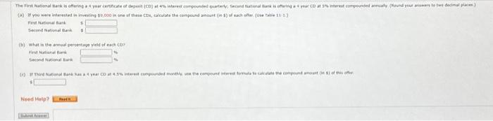 Solved Table 11 1 Compound Interest Table Future Value Of 0037