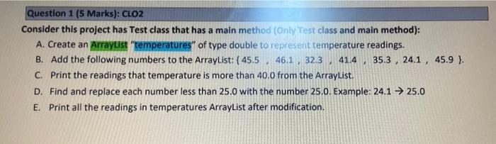 Solved Question 1 (5 Marks): CLO2 Consider this project has | Chegg.com