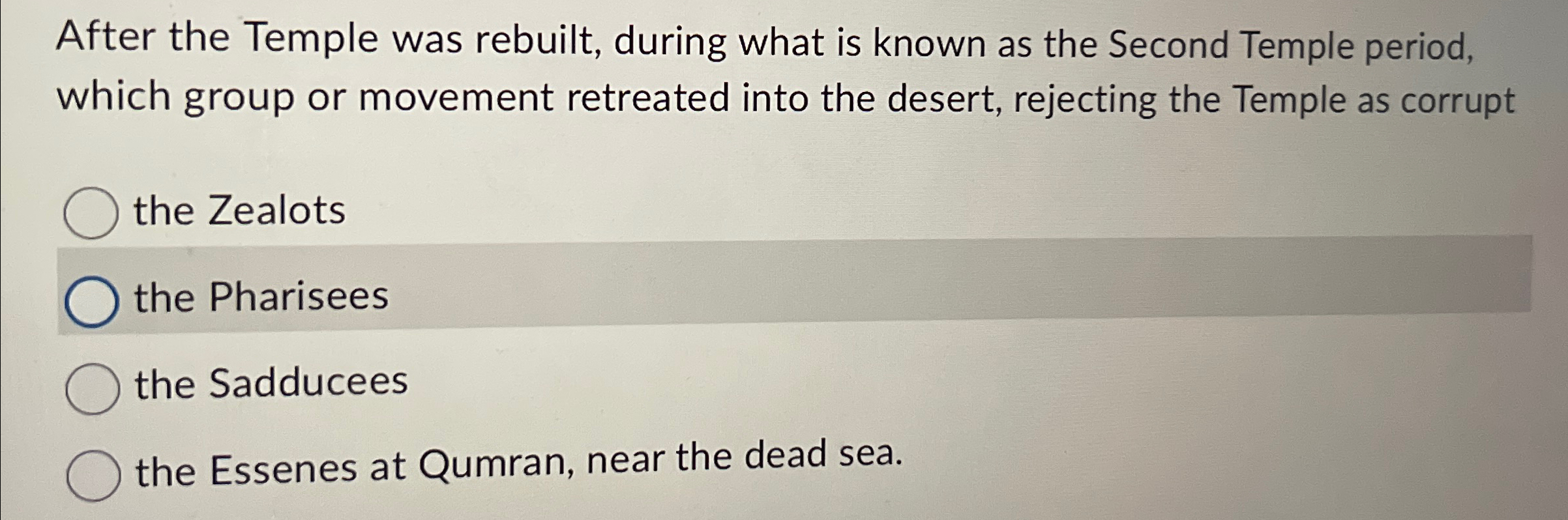 Solved After the Temple was rebuilt, during what is known as | Chegg.com