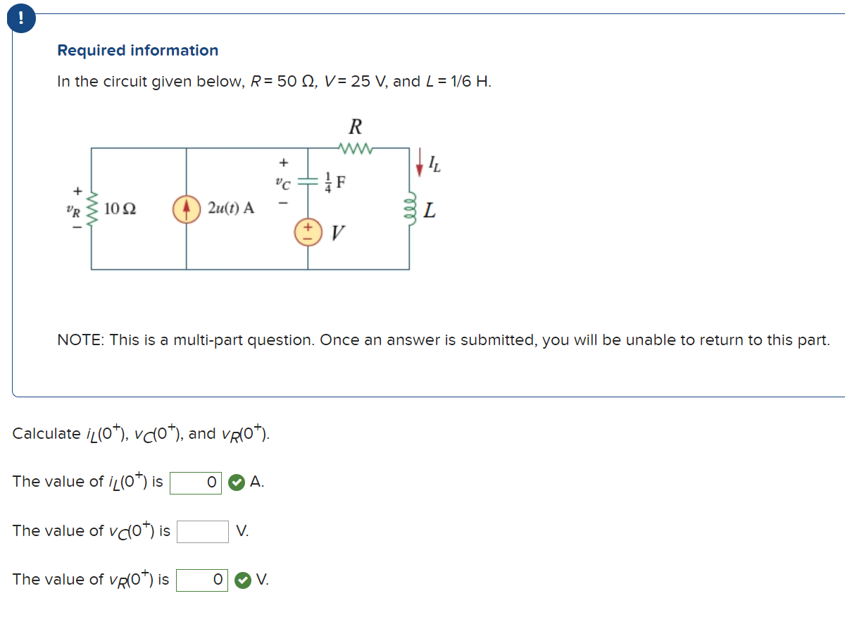 Solved Required informationIn ﻿the circuit given below, | Chegg.com