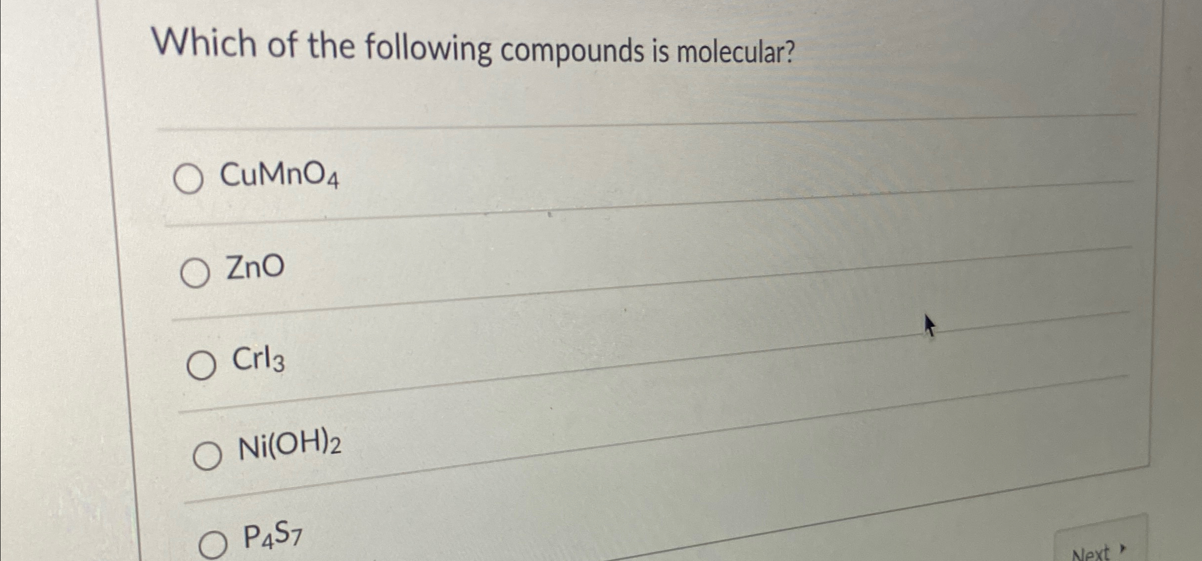 Solved Which of the following compounds is | Chegg.com