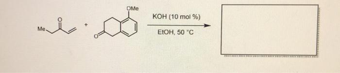 Solved Meo Me + PhCH3, 110 C Me 4 days OMe KOH (10 mol %) | Chegg.com