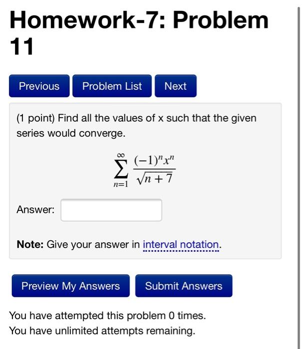 Solved Homework 7 Problem 11 Previous Problem List Next 1 8053
