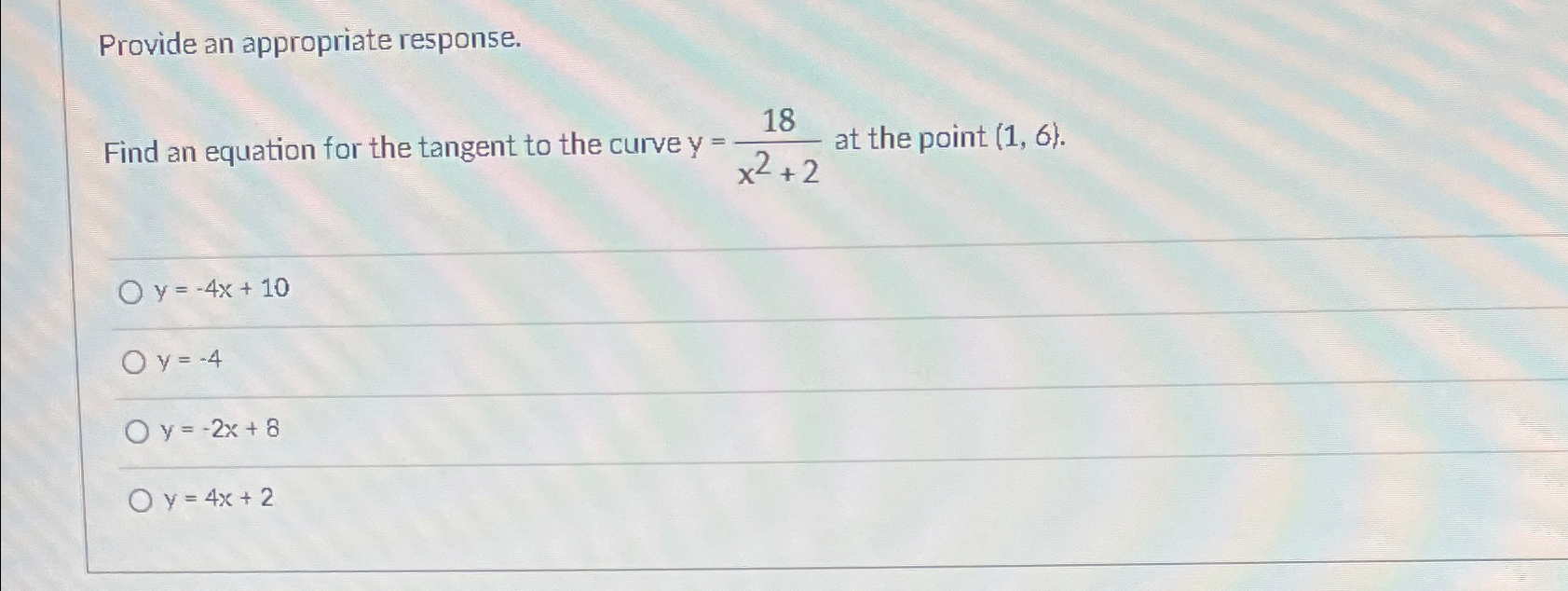 Solved Provide an appropriate response.Find an equation for | Chegg.com