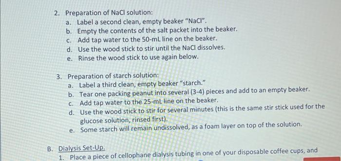 Name: Date: Lab Worksheet: Dialysis and Osmosis Part | Chegg.com