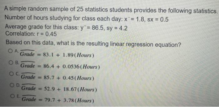 Solved QUESTION 3A simple random sample of 25 statistics | Chegg.com