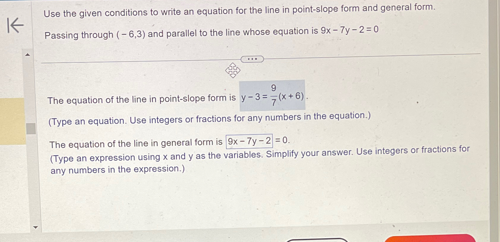 Solved Use the given conditions to write an equation for the | Chegg.com