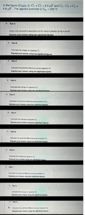 Solved in the figure (Eigure 1), C1=C5=9.0μP and C2=C3=C4= | Chegg.com