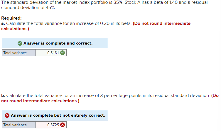 Solved The standard deviation of the market-index portfolio | Chegg.com