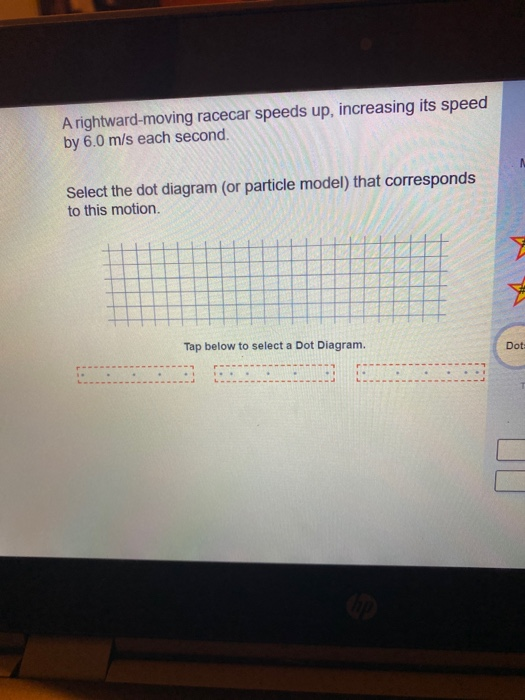 Solved A rightward-moving racecar speeds up, increasing its | Chegg.com